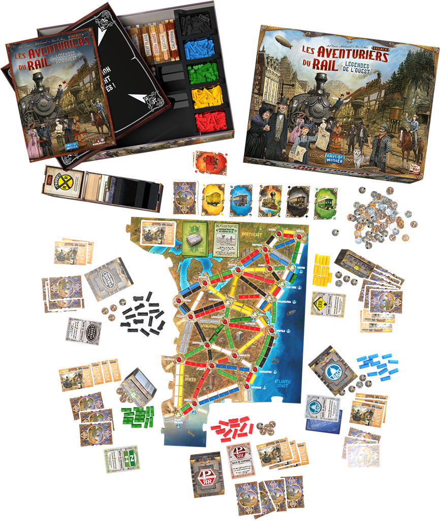 Les Aventuriers du Rail Legacy | Légendes de l’Ouest Les Aventuriers du Rail Legacy | Légendes de l’Ouest